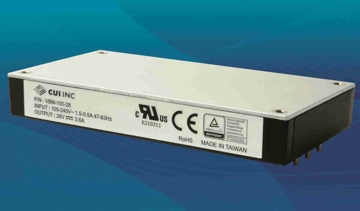 100 W Baseplate-Cooled AC/DC Supply Has Low Profile | Electronic Design