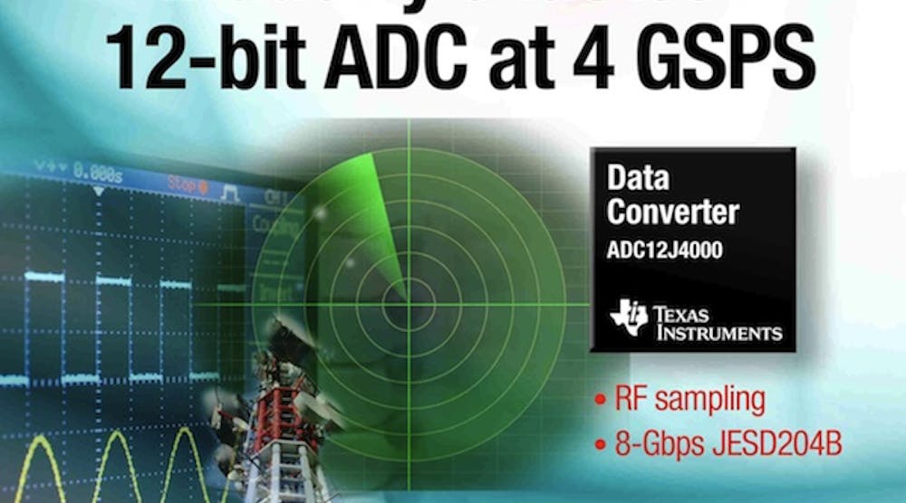 Fast 12-bit ADC Races to 4 GSPS Fast 12-bit ADC Races to 4 GSPS Fast 12-bit ADC Races to 4 GSPS Fast 12-bit ADC Races to 4 GSPS