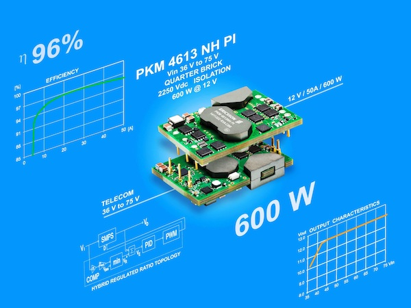 Hybrid Quarter-Brick Delivers Up to 600 W | Electronic Design