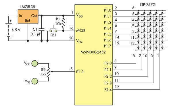 Microcontroller Displays Voltage Measurements in Graphical and Digital ...