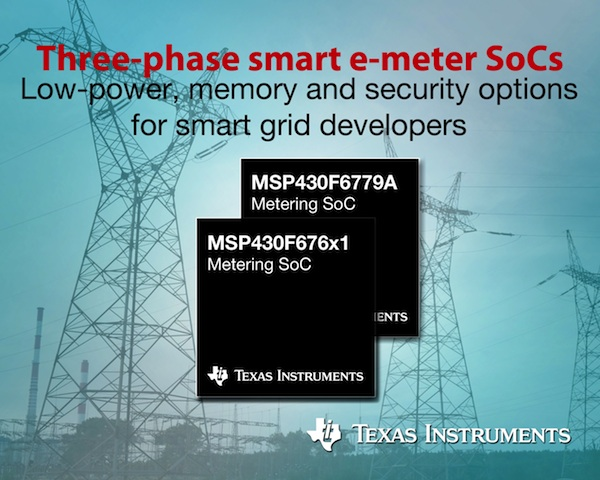 Three-Phase Smart E-Meter SoC Line Expands | Electronic Design