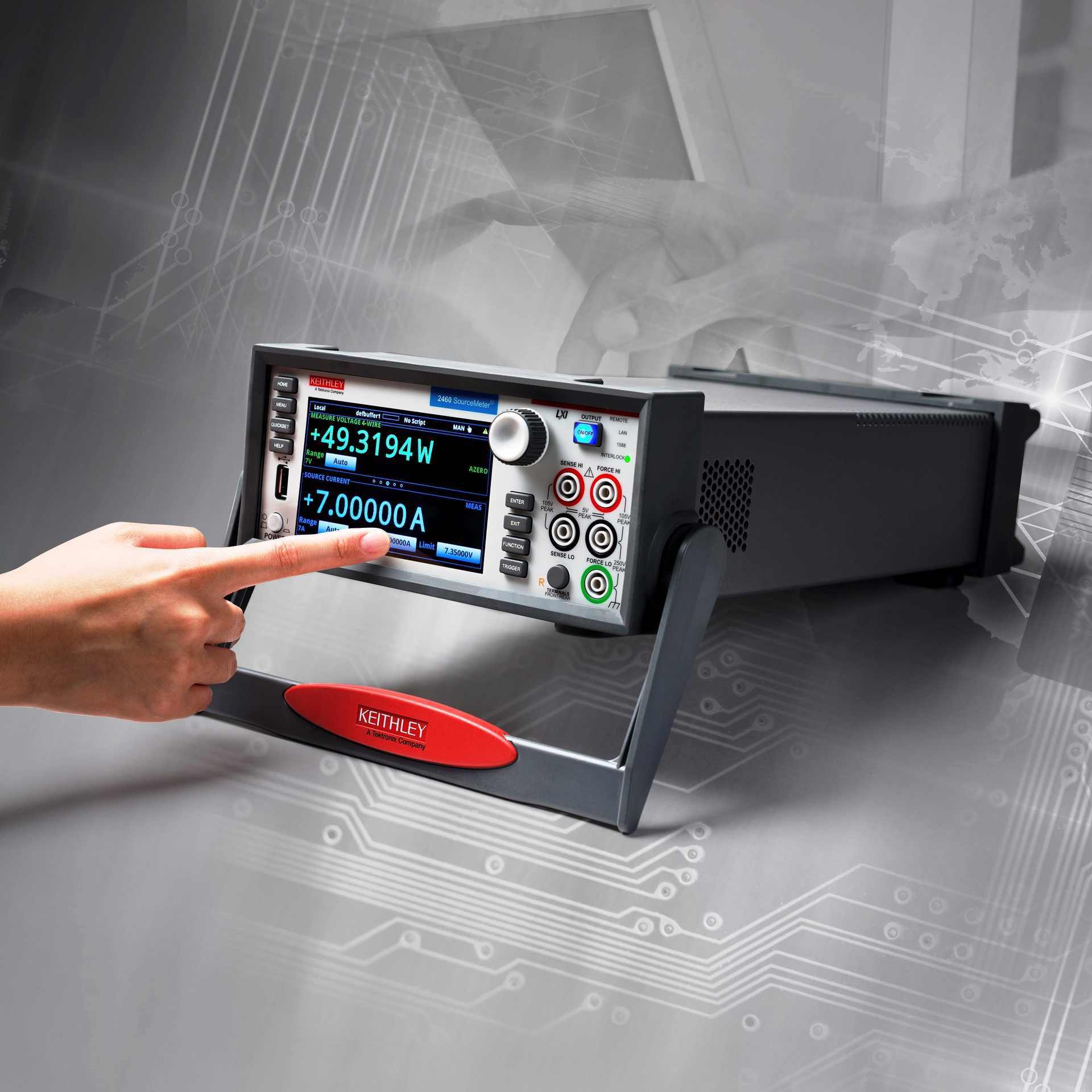 Touchscreen Source Measure Unit Instrument Offers Higher Current ...