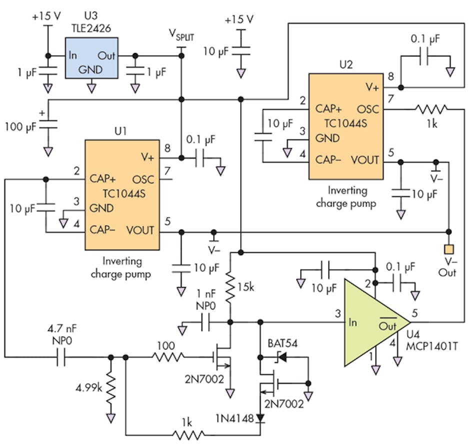 Discrete Devices, ICs Improve Inverting Charge-Pump Design | Electronic ...
