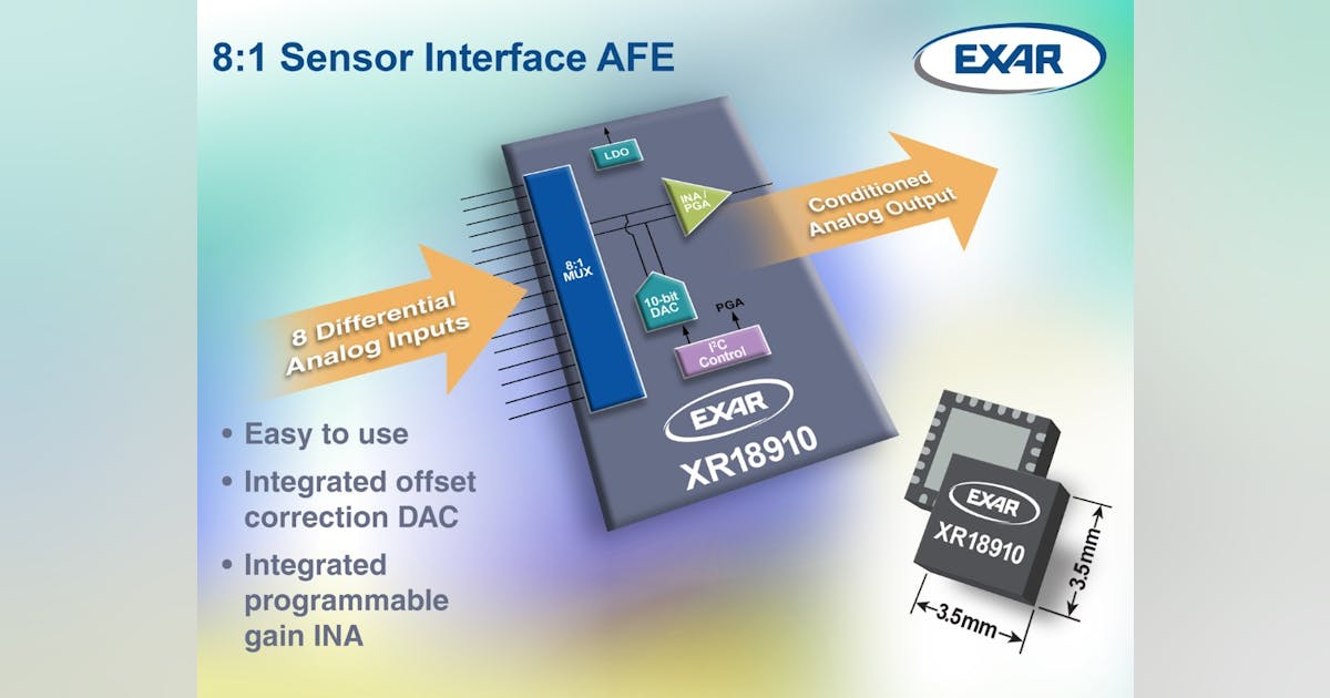 Sensor Interface Analog Front End Simplifies Sensor Conditioning Electronic Design