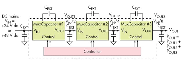 Voltage-Divider IC Drops 48-V Input to 6 V for Point-of-Load Regulators ...
