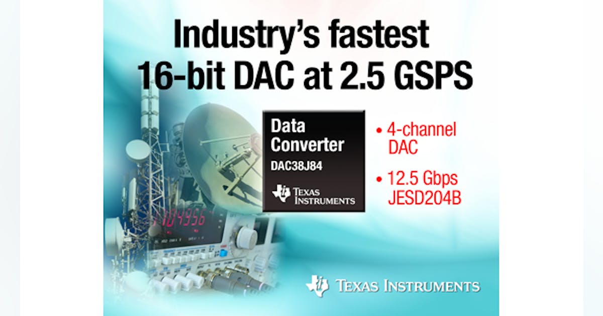16 Bit Dac Buzzes Along At 2 5 Gsamples S Electronic Design