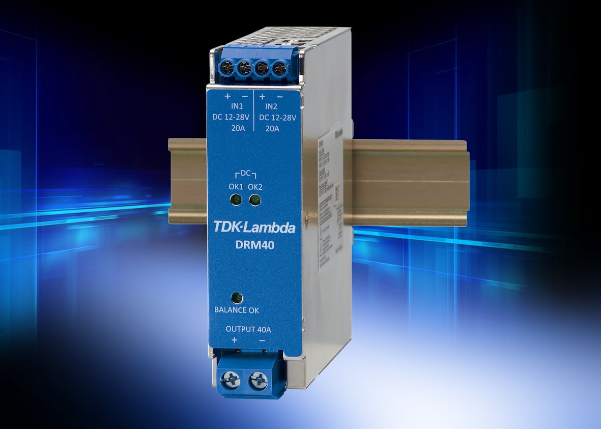 TDK releases low loss 20A to 40A DIN rail mount redundancy module that ...