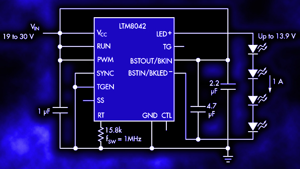 Hybrid Switchinglinear Method Yields Led Current Controller With Wide