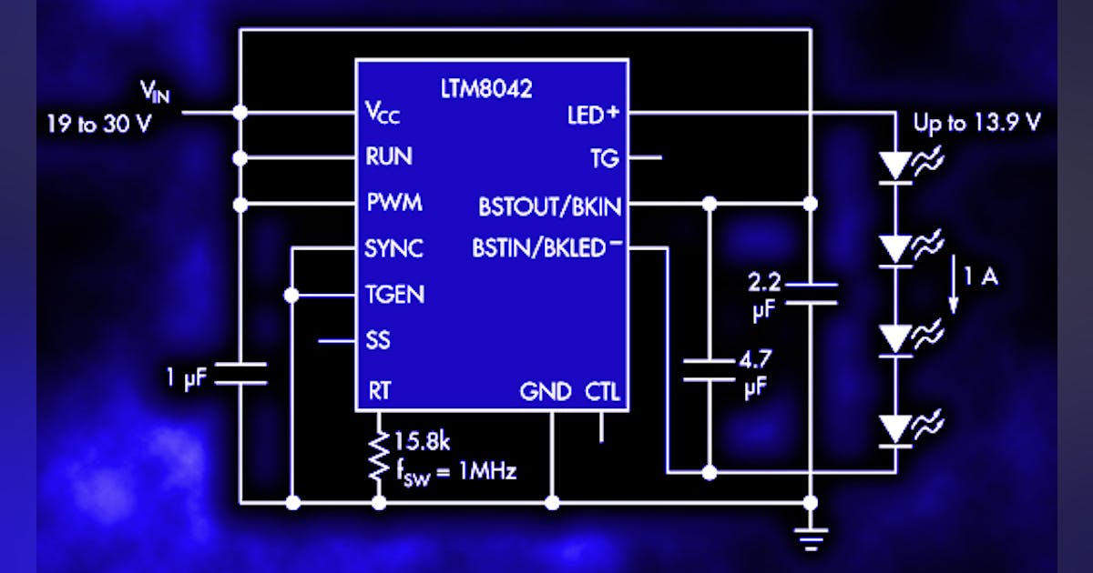 Hybrid Switchinglinear Method Yields Led Current Controller With Wide