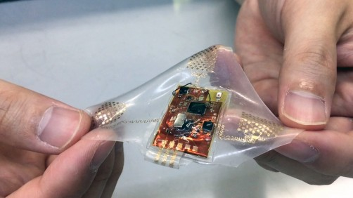 Soft wearable health monitor uses stretchable electronics | Electronic ...