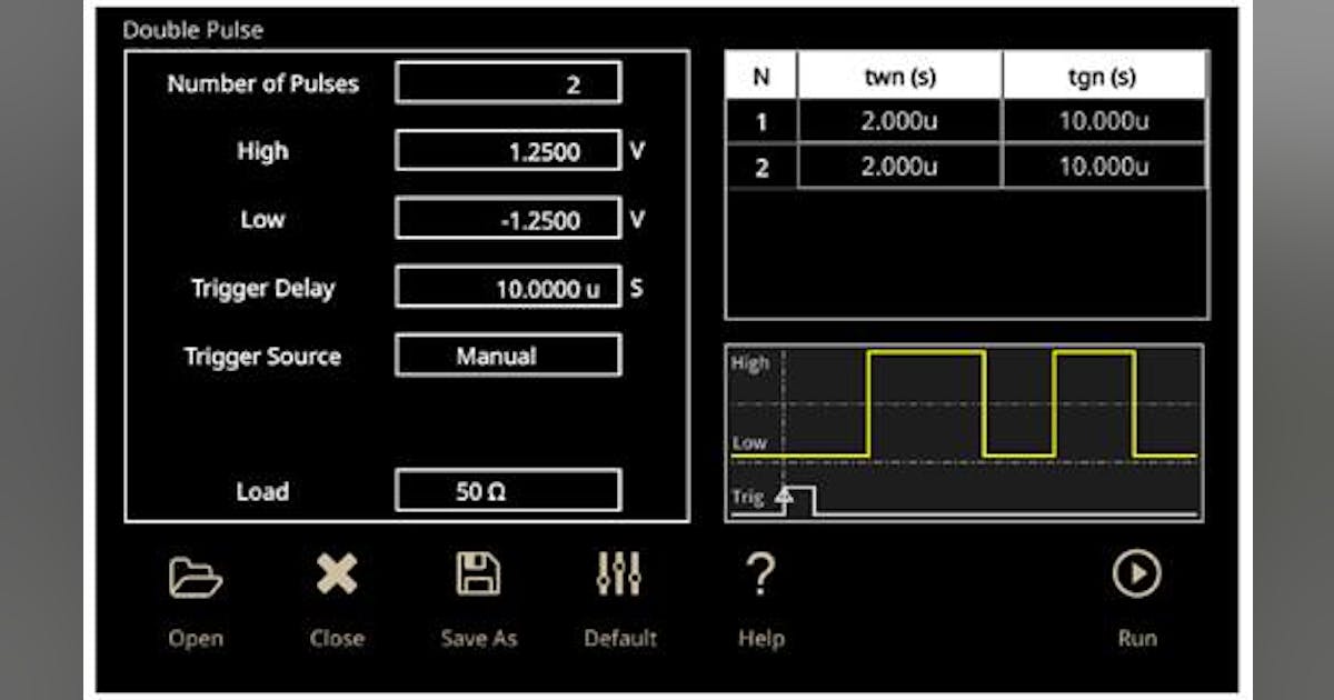 Tektronix Simplifies Power Efficiency Testing With Double Pulse Test Software Electronic Design
