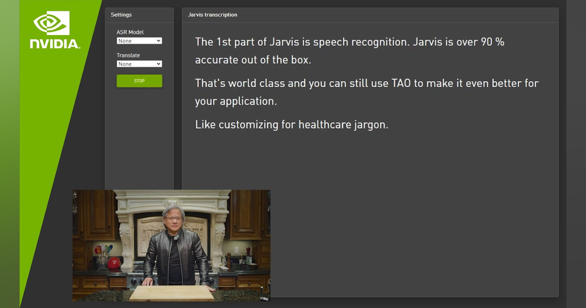Nvidia Jarvis Speech Recognition Real Time Machine Translation And Controllable Text To