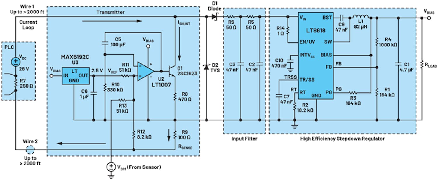 Buck Regulators Quench Current-Loop Transmitter’s Power Thirst | Electronic Design