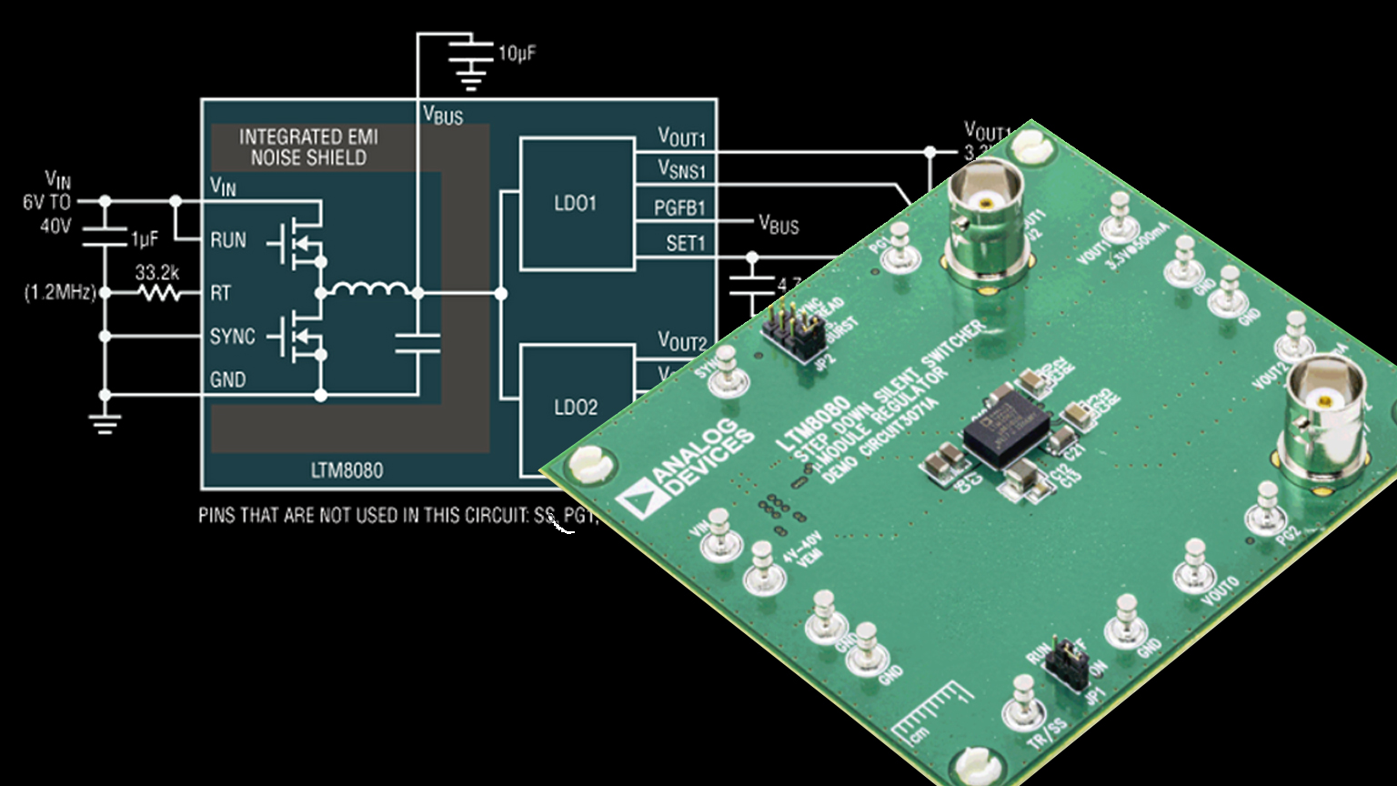 Switcher Output Drives LDOs in Ultra-Low-Noise, Ultra-High-PSRR Buck ...