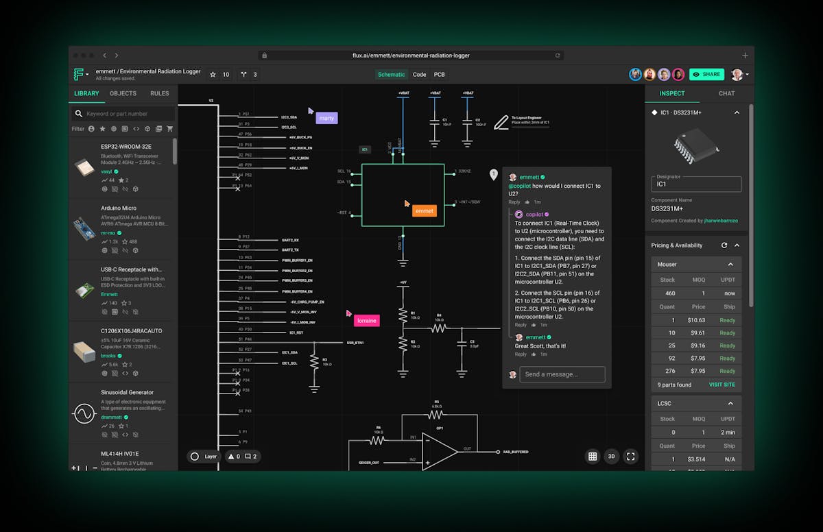 Flux Releases Copilot AI-Powered Hardware Design Assistant | Electronic Design